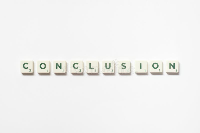 Conclusion Word by Wood Letters on Wood Background Stock Photo - Image ...