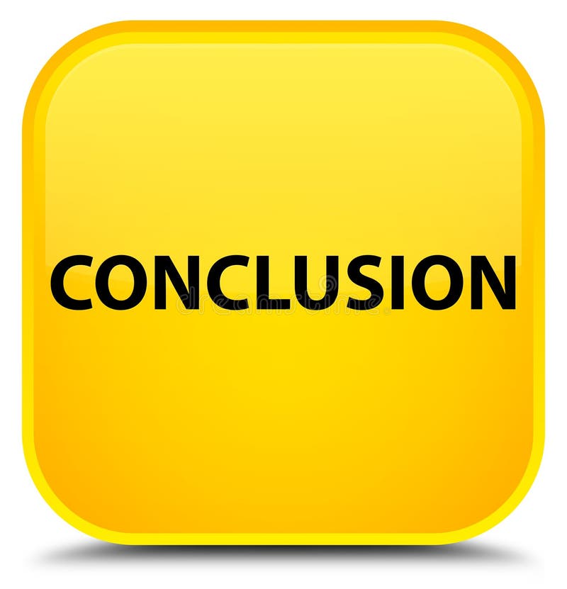 Conclusion Special Red Square Button Stock Illustration - Illustration ...