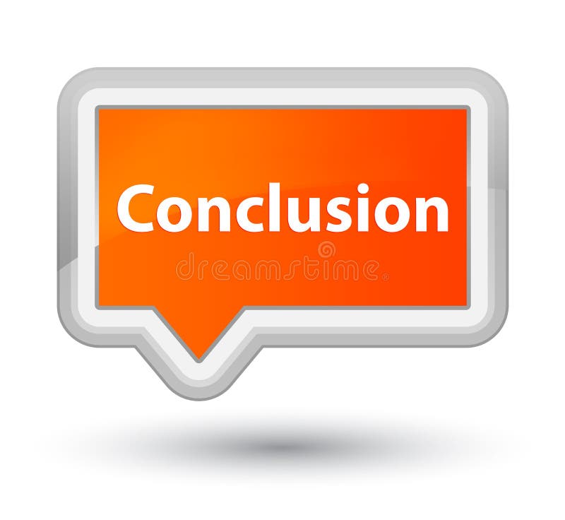 Conclusion Prime Orange Banner Button Stock Illustration - Illustration ...