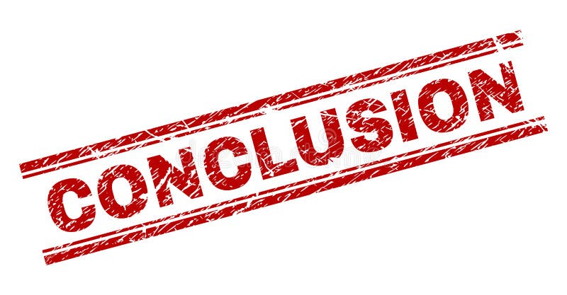 Scratched Textured CONCLUSION Stamp Seal Stock Vector - Illustration of ...