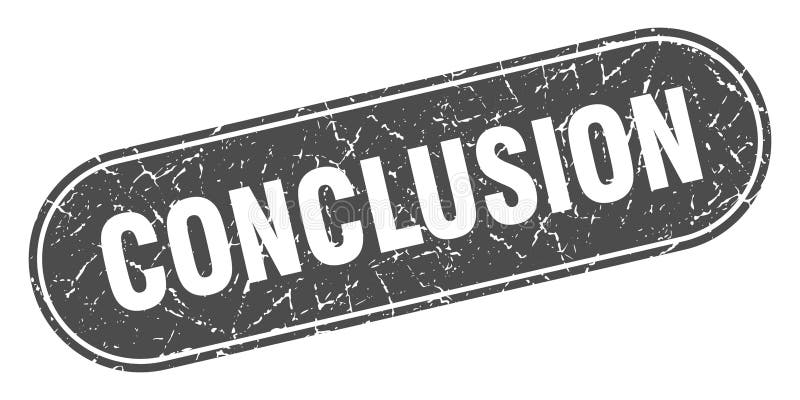 Conclusion Sign Over Colorful Cut Out Foil Ribbon Confetti Background ...