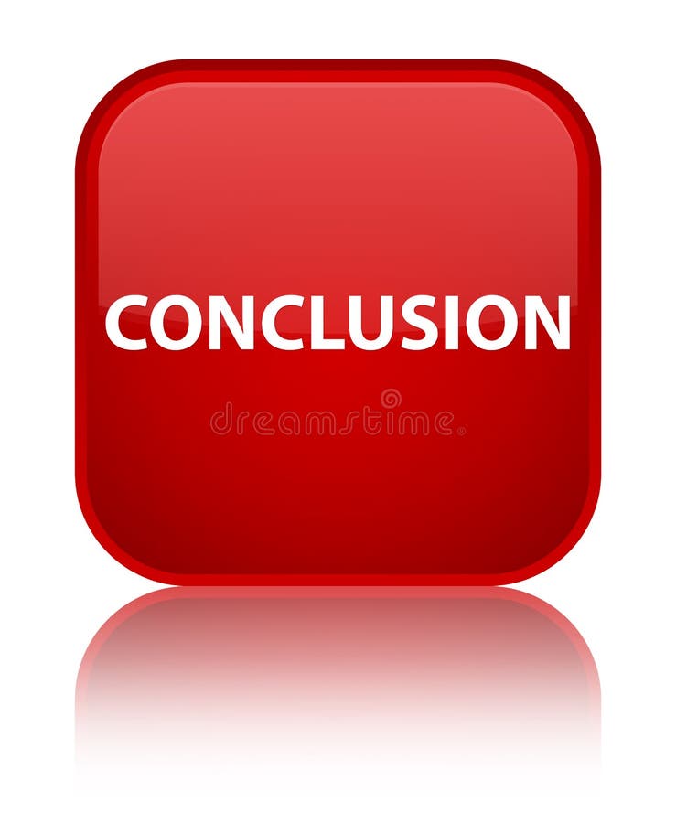 Conclusion Special Red Square Button Stock Illustration - Illustration ... Conclusion Special Red Square Button Stock Illustration - Illustration ...