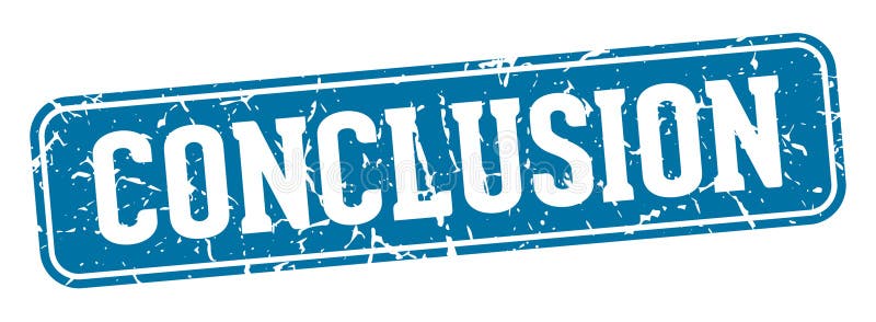 Conclusion Rectangular Sign. Conclusion Stamp Stock Illustration ...