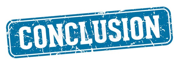 Conclusion Rectangular Sign. Conclusion Stamp Stock Illustration ...