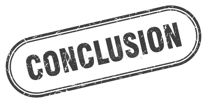 Conclusion stamp stock vector. Illustration of stamp - 197717529