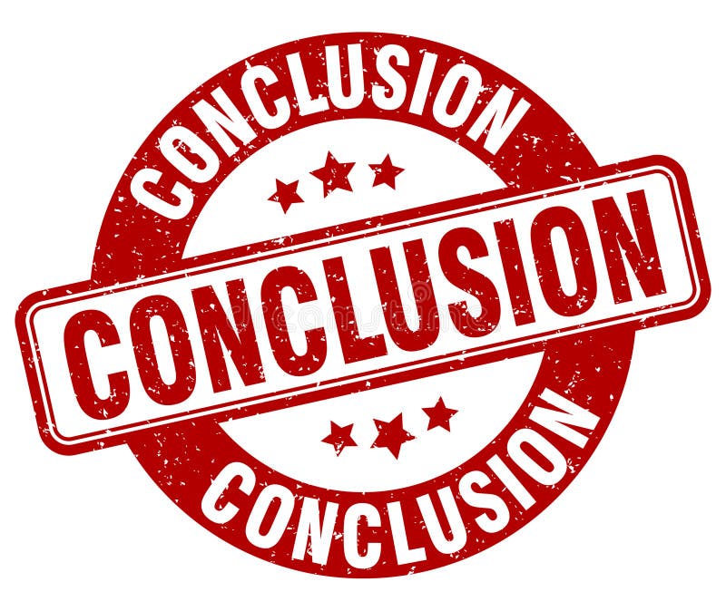 Conclusion Stamp. Conclusion Label. Round Grunge Sign Stock Vector ...