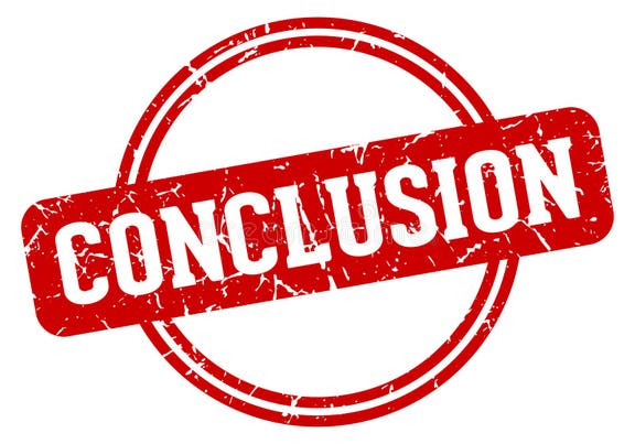 Conclusion stamp stock vector. Illustration of conclusion - 347741845