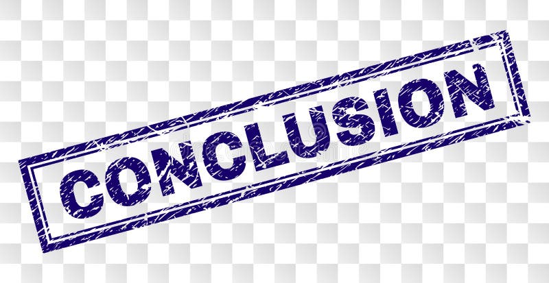 Grunge CONCLUSION Rectangle Stamp Stock Vector - Illustration of ...