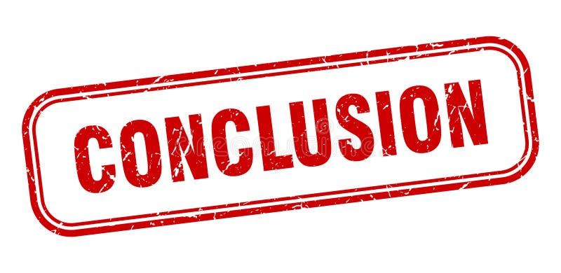 Conclusion Stamp. Conclusion Square Grunge Sign Stock Vector ...