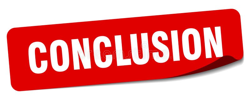 Conclusion Sticker. Conclusion Label Stock Vector - Illustration of ...