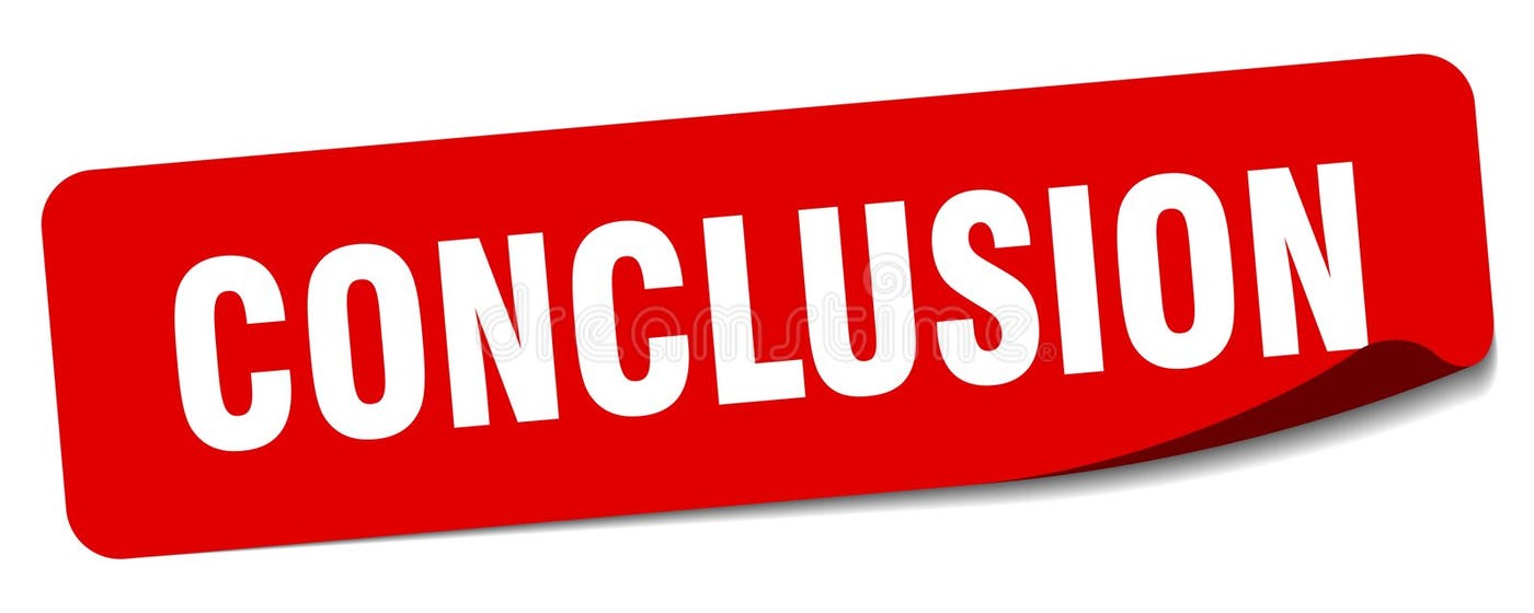 Conclusion Sticker Stock Illustrations – 612 Conclusion Sticker Stock ...