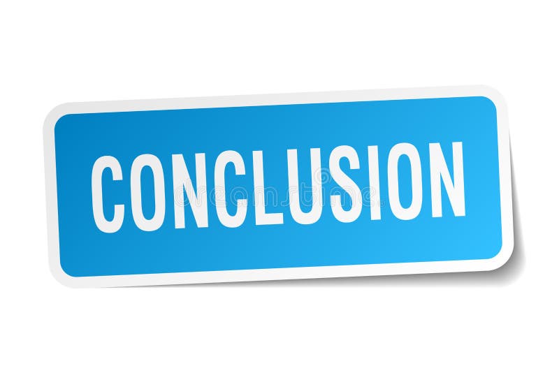 Conclusion Sticker. Conclusion Square Sign Stock Vector - Illustration ... Conclusion Sticker. Conclusion Square Sign Stock Vector - Illustration ...