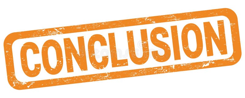 CONCLUSION Text Written on Orange Rectangle Stamp Stock Illustration ...