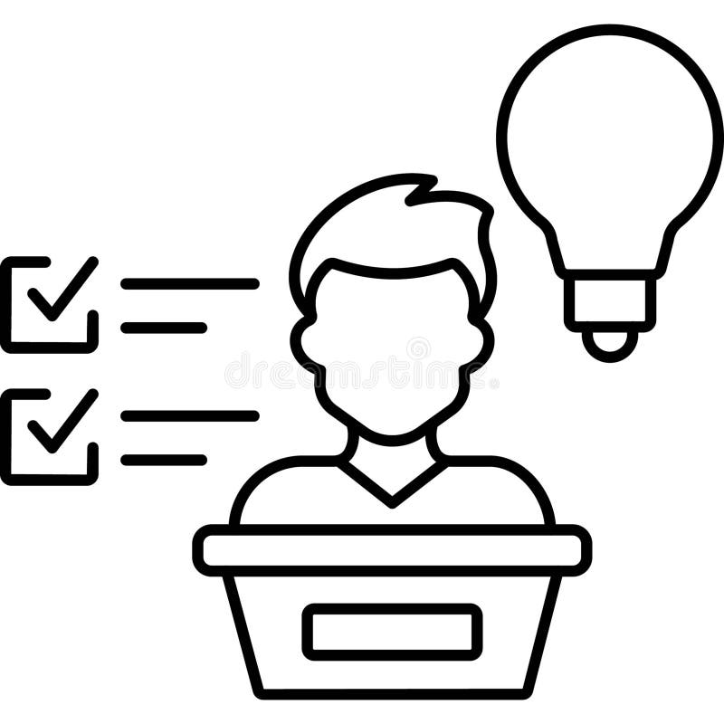 Conclusion Vector Icon in Glyph Style Stock Illustration - Illustration ...