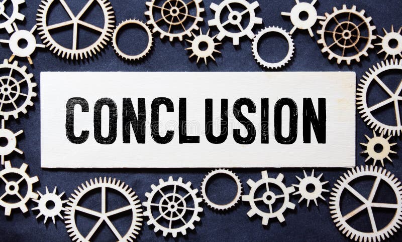 Conclusion Word by Wood Letters on Wood Background Stock Photo - Image ...