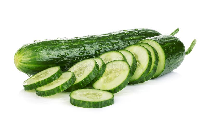 Concombre D'isolement Sur Le Fond Blanc Photo stock - Image du ...