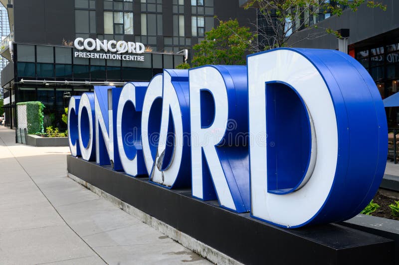 Concord Construction Company Sign in Toronto Editorial Stock Image ...