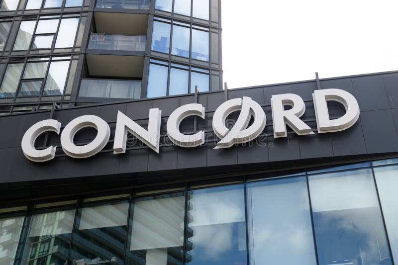 Concord Construction Company Sign in Toronto Editorial Stock Photo ...