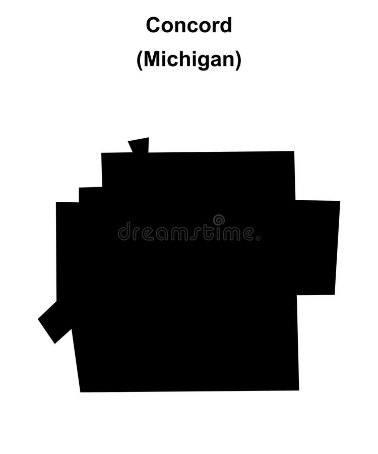 Concord outline map stock vector. Illustration of isolated - 387410564