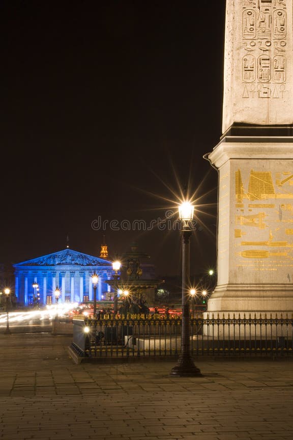 Concord Obelisk and Bourbon Palace Stock Image - Image of europe ...