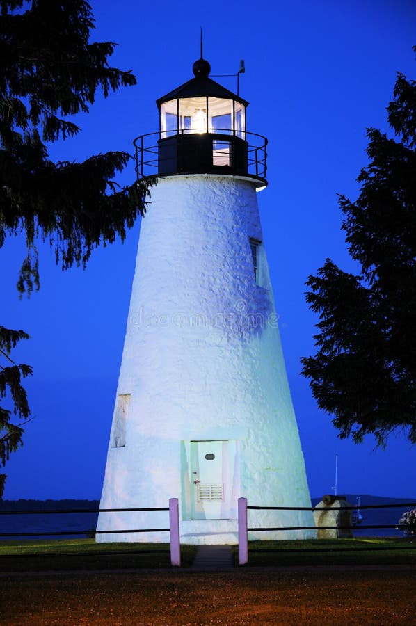 Concord Point Lighthouse in Havre De Grace, Maryland Stock Image ...