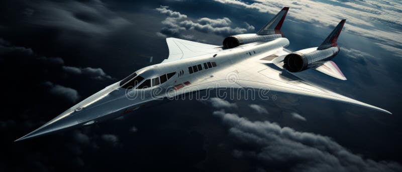 Concorde, the Fastest Passenger Plane Flying through a Picturesque Sky ...
