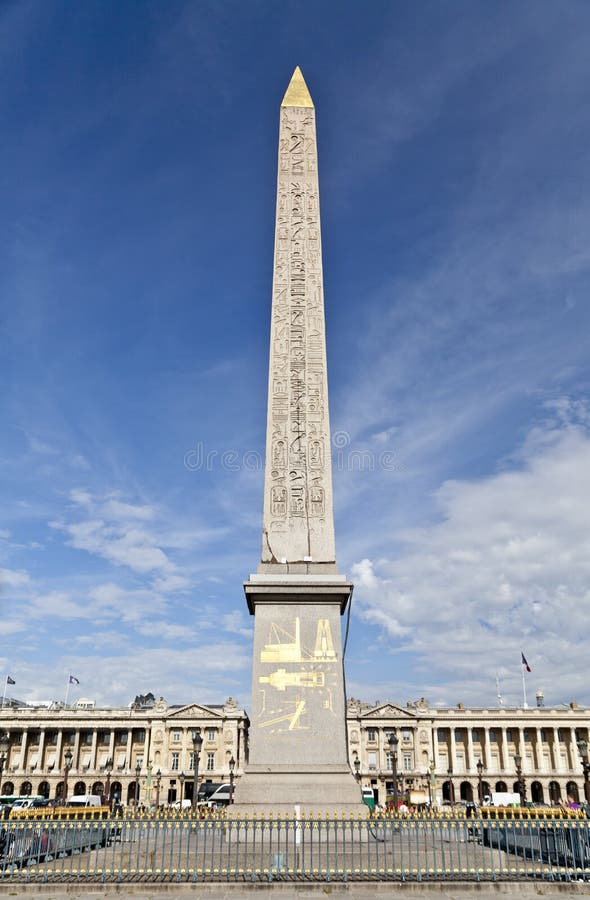Concorde Obelisk stock image. Image of gold, hieroglyph - 22643487