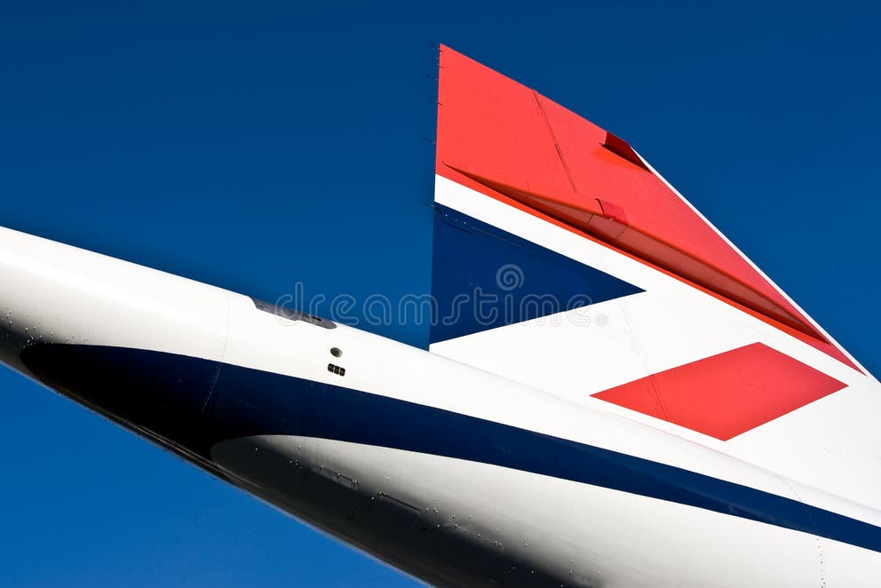 Concorde tail fin stock image. Image of crash, crew, concorde - 3848883