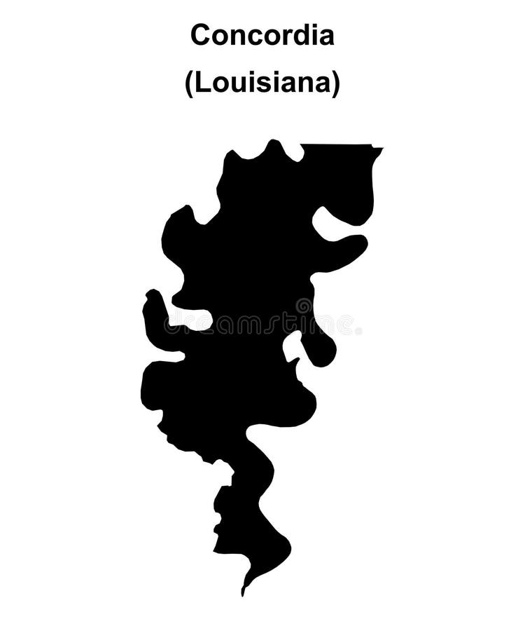 Concordia outline map stock vector. Illustration of parroquias - 361602170