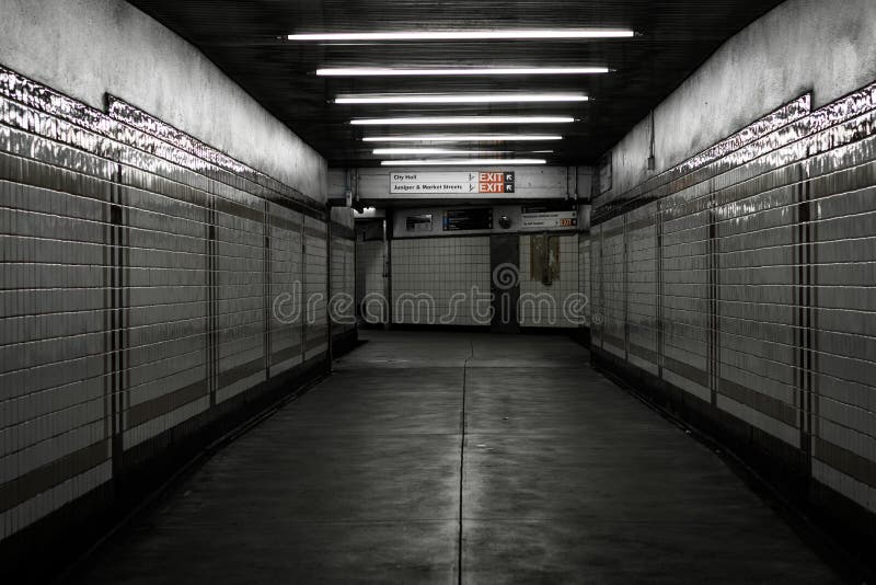 Concourse in Center City, Philadelphia, Pennsylvania Stock Image ...