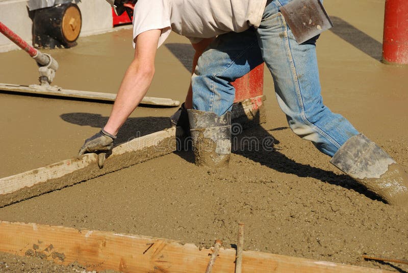 Concreet Niveau stock foto. Image of werk, gieten, afwerking - 22883862