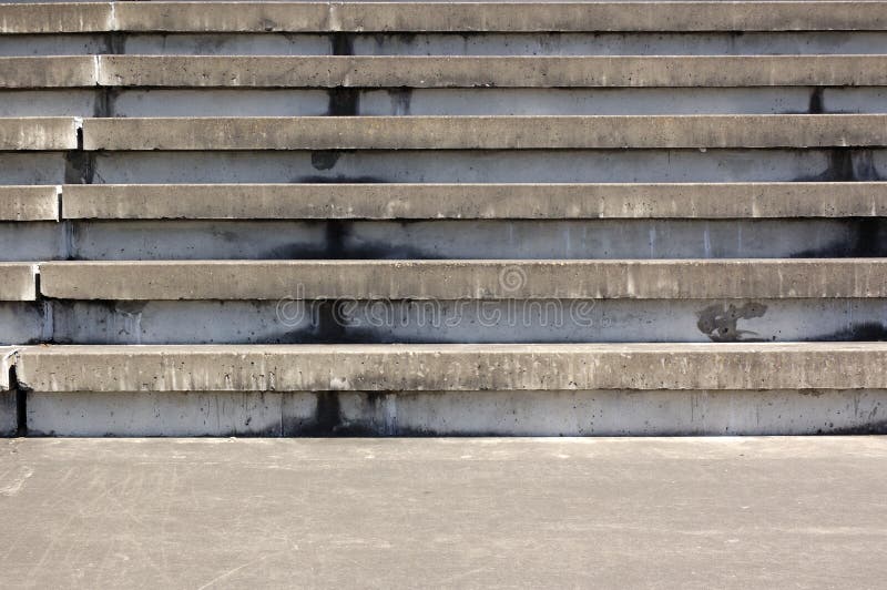 Concrete Amphitheater Seats Stock Image - Image of outside ...