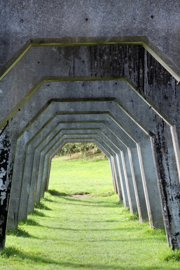 Concrete Arches stock image. Image of industrial, arch - 16431849