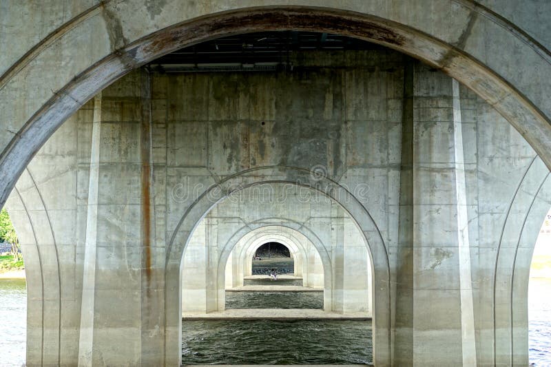 Concrete Arches stock photo. Image of pattern, structure - 47177516