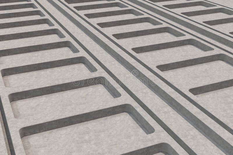 Concrete Architectural Elements Stock Illustration - Illustration of ...