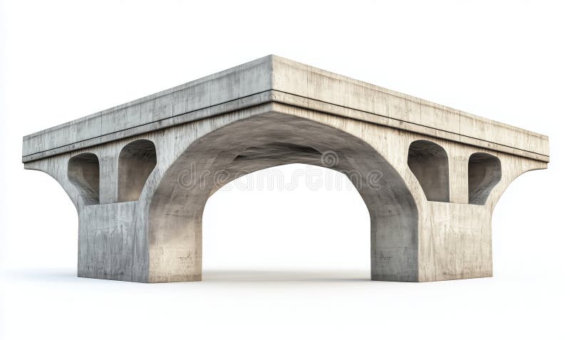 Concrete Architectural Structure with Arches and Minimalist Design ...