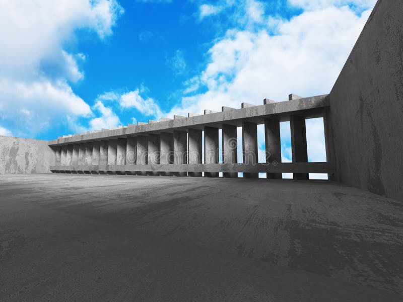 Concrete Architecture Background. Abstract Building Modern Design Stock ...