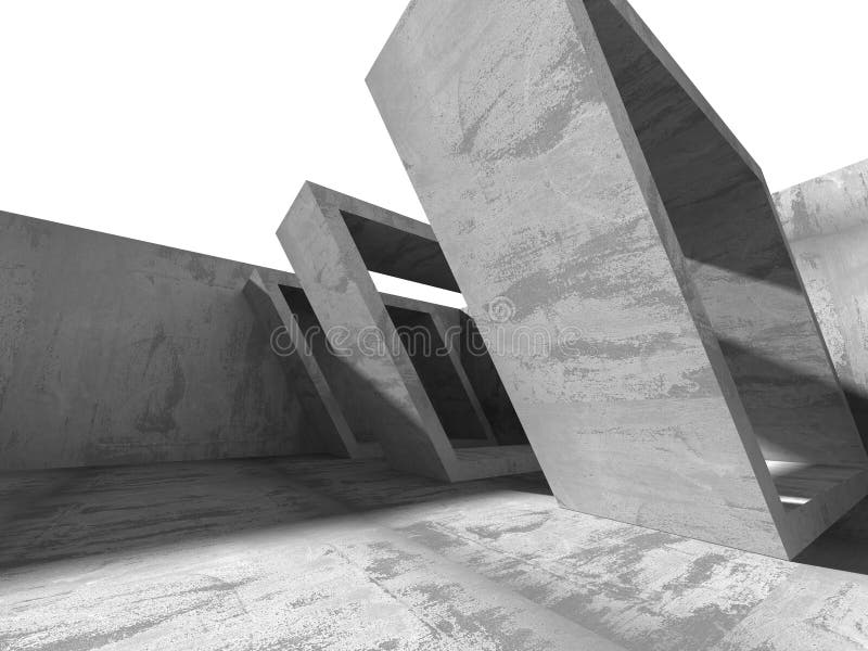 Concrete Architecture Wall Construction Abstract Background Stock ...