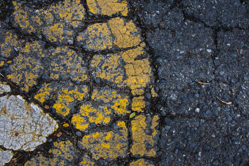 Asphalt Road Crack Texture Background Stock Image - Image of street ...