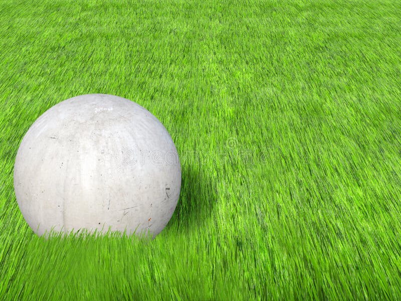 Concrete ball on wall stock image. Image of spheres, stairs - 7661711