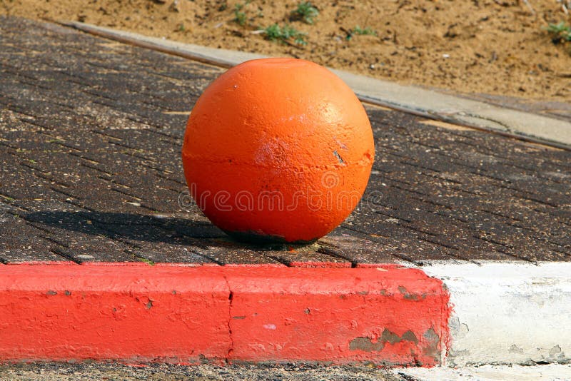 Concrete Balls on the Sidewalk Stock Photo - Image of technology, multi ...