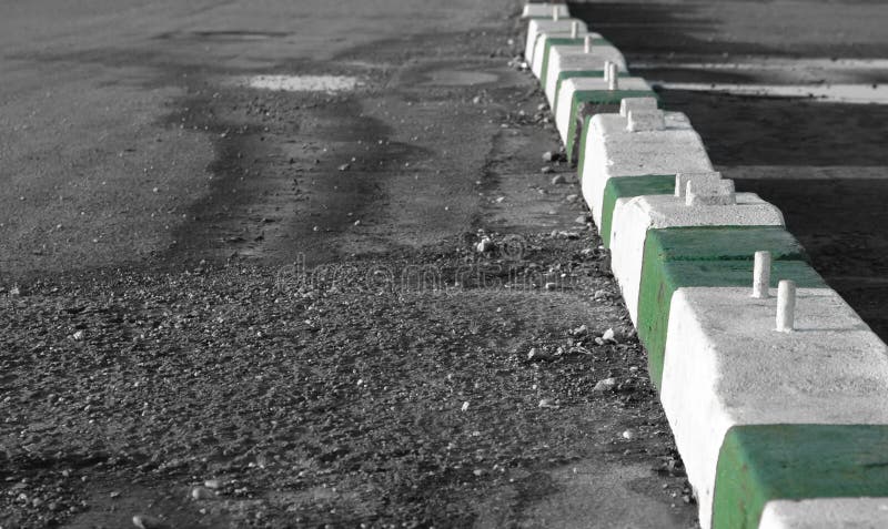 Concrete barricades stock image. Image of barrier, barricades - 3987199