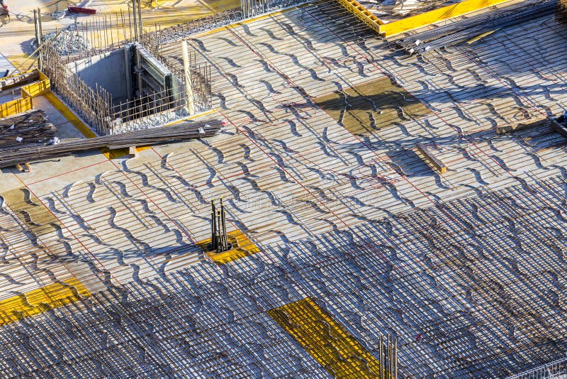 Concrete Baseplate at a Construction Site Stock Photo - Image of ...