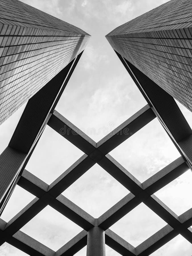 Concrete Beams Grid Structure Architecture Details Building Exterior ...