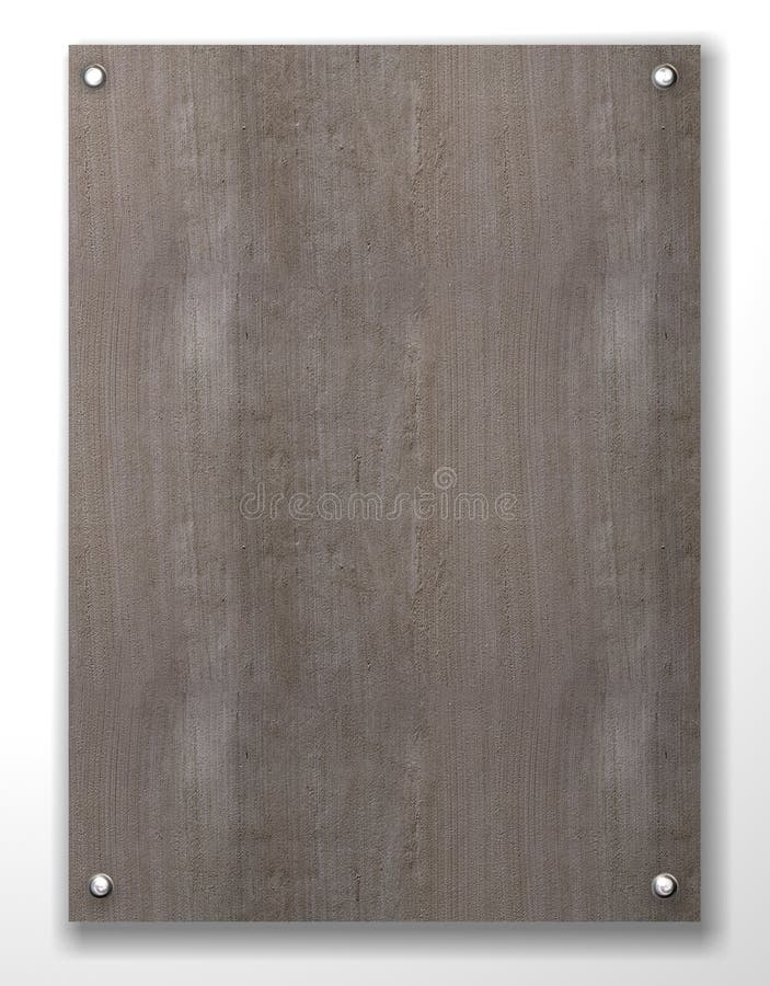 Concrete Blank Tablet - Cement Stock Illustration - Illustration of ...