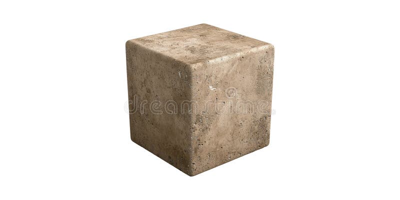 Concrete Block Cube Shape Isolated Transparent Background Stock Photos ...