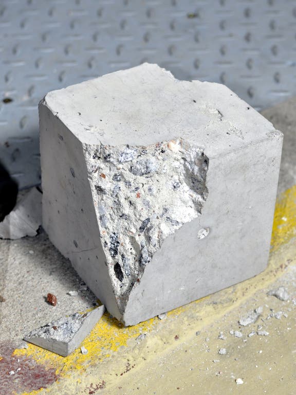 Concrete block destroyed stock photo. Image of high, resistivity - 35295894