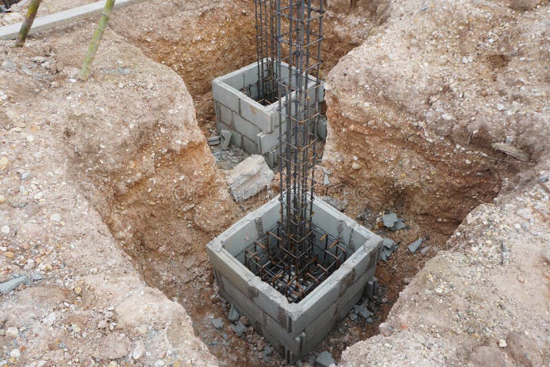 The Concrete Block Formwork and Reinforcement Steel for the ... The Concrete Block Formwork and Reinforcement Steel for the ...