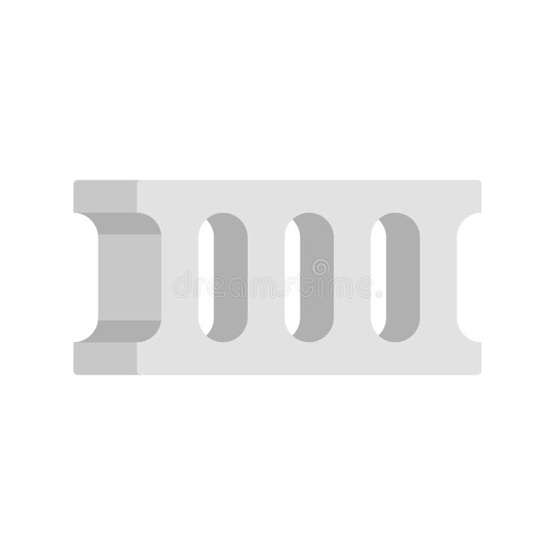 Concrete Block Icon, Outline Style Stock Vector - Illustration of ...