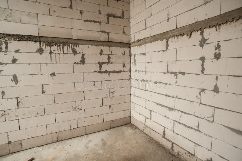 Concrete Block for a New Building on a Construction Site Stock Photo ...